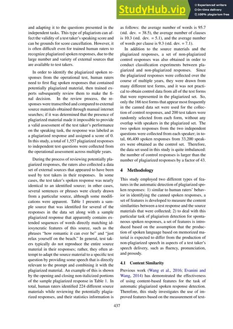 Application Of An Automatic Plagiarism Detection System In A Large