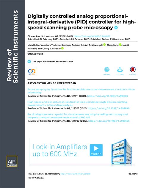 Pdf Digitally Controlled Analog Proportional Integral Derivative Pid Controller For High