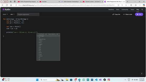 Kotlin Programming Language Project 64 Overloading Operator