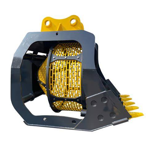 Earthquake Rotary Screening Buckets For Excavators