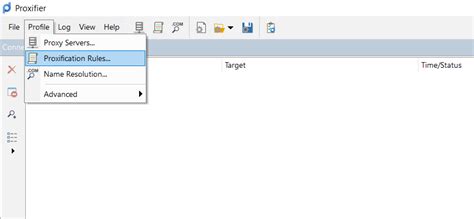 how to set up a proxy in proxifier
