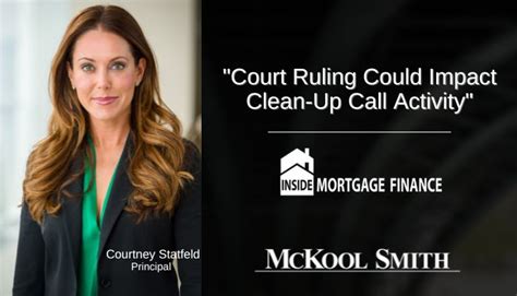 Courtney Statfeld On Linkedin Courtney Statfeld Quoted In Inside Mortgage Finances Court