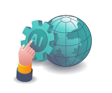 Symbolizing The Ai Powered Transformation Of The World 47546684 Vector