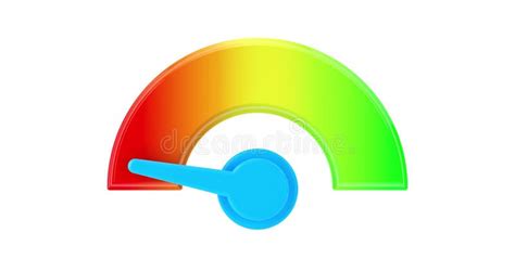 4k Resolution Video Energy Or Fuel Level Meter Dial Gage Icon Shown