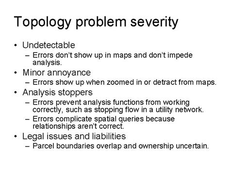 Chapter Editing And Topology Outline Topology Rules