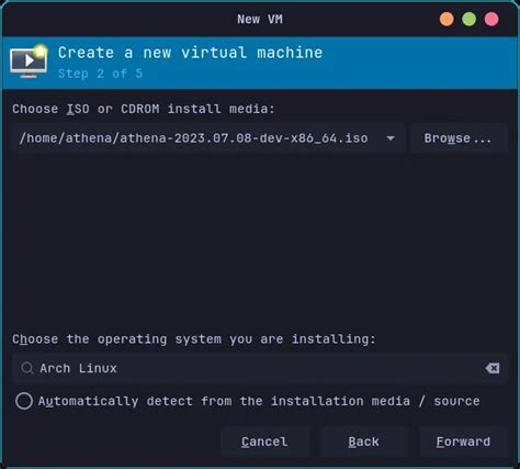 Installing As Guest In Qemukvm Athena Os