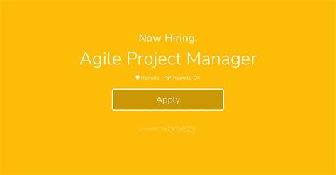 Agile Project Manager At Resultstack