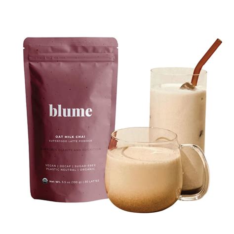 Blume Oat Milk Chai Latte Organic Chai Source From India