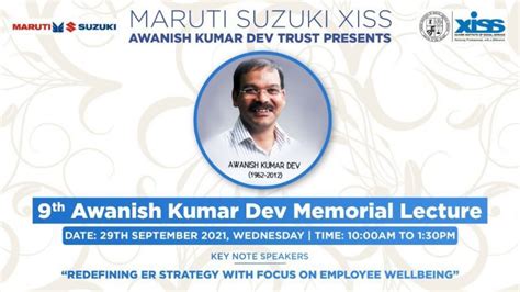 9th Awanish Kumar Dev Memorial Lecture 29th September 2021 Youtube