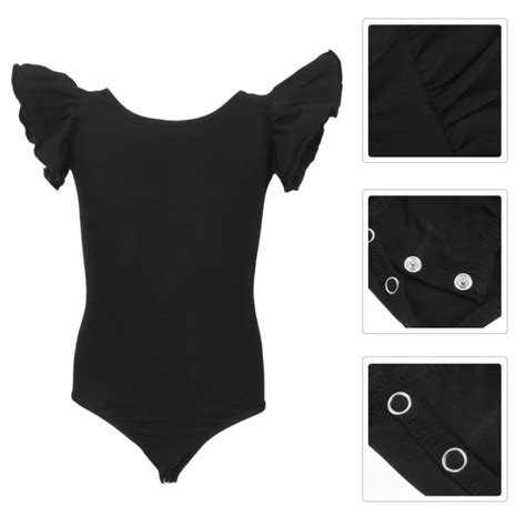 Ballet Leotards Girls Bodysuit Dance Black Little Bodysuits Gymnastics