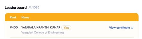 Kranthi Kumar Yatakala On Linkedin Vaagdevicollegeofengineering