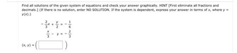 Solved Find All Solutions Of The Given System Of Equations