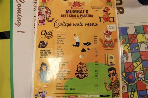 Menu At Chai Pe Charcha Vile Parle West Mumbai