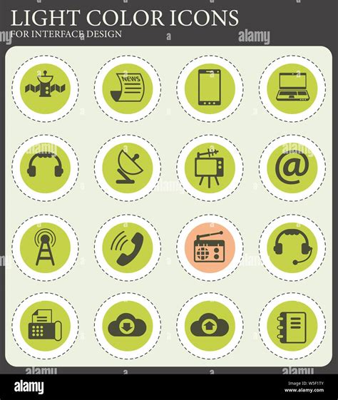 Communication Vector Icons For Web And User Interface Design Stock Vector Image And Art Alamy