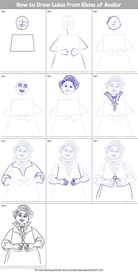 How To Draw Luisa From Elena Of Avalor Elena Of Avalor Step By Step