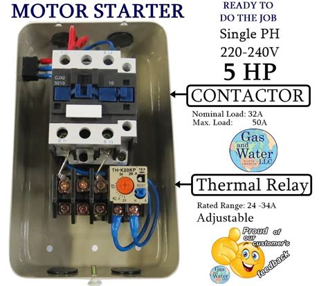 Induction Motor Single Phase Starter Switch Wiring Work