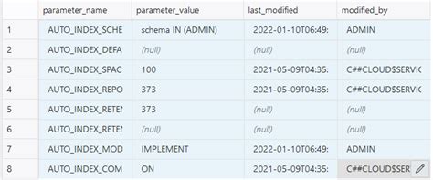 Oracle Databsae 19c Nf Automatic Indexing