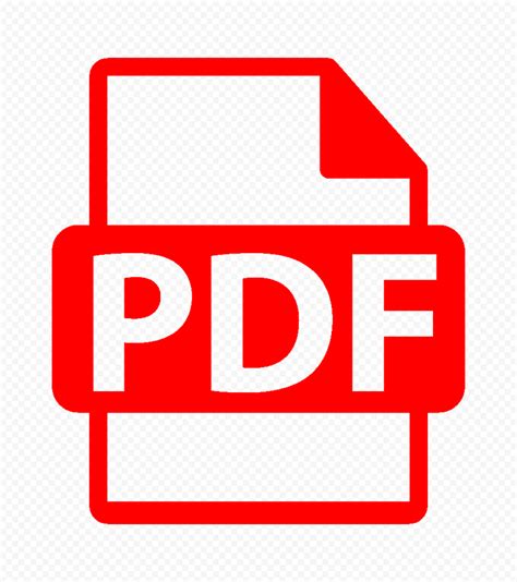 PDF File Document Red Icon Citypng