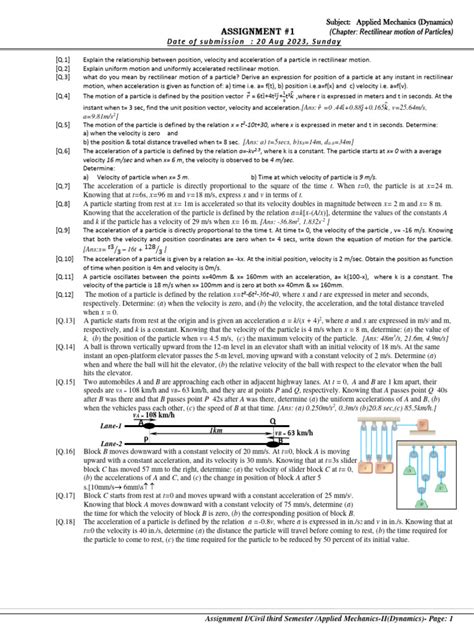 Unit 2 Assignment Pdf Acceleration Velocity
