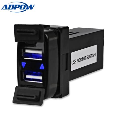 Dual Usb Interface Socket Autolader Voor Mitsubish Grandado