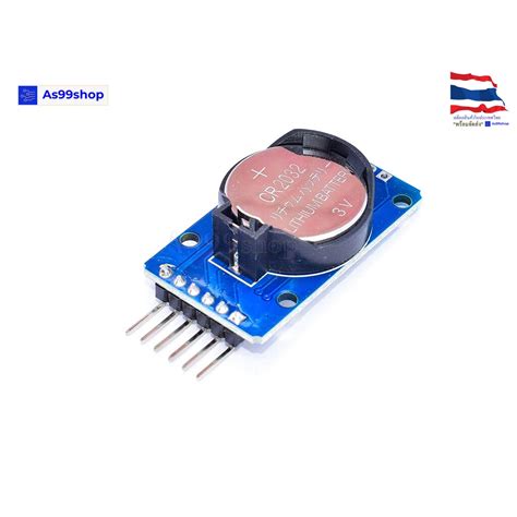 Ds3231 Module โมดูลนาฬิกา Ds3231m และเซนเซอร์วัดอุณหภูมิ พร้อมถ่าน Shopee Thailand