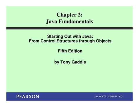 Chap2 Java 2024 This Unit Introduces Learners To The Fundamentals Of