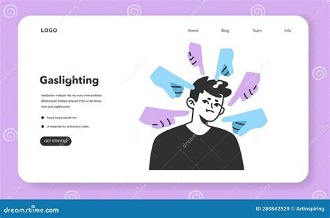 Bullying Web Banner Or Landing Page Suppression And Harassment Cartoon