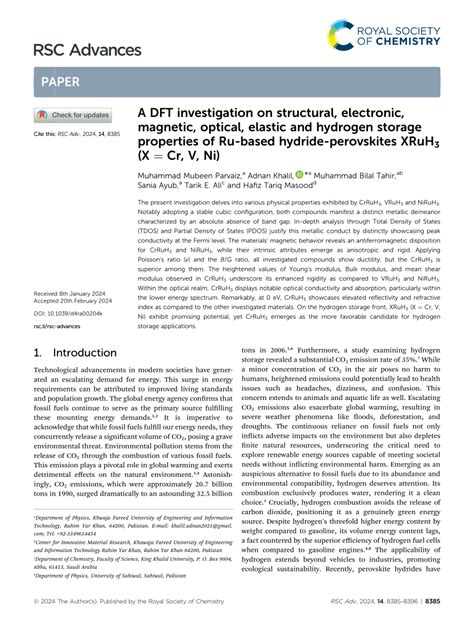 Pdf A Dft Investigation On Structural Electronic Magnetic Optical Elastic And Hydrogen