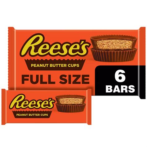 Reeses Milk Chocolate Peanut Butter Cups Candy 6ct Pack Of 2