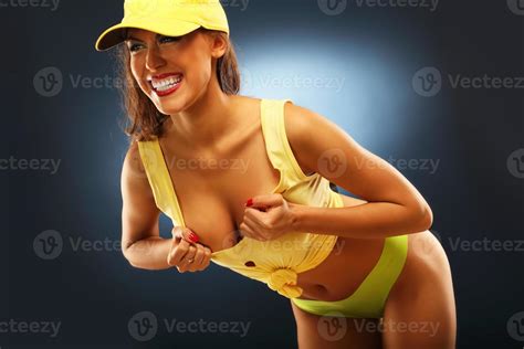 Sensual Woman Cheering To The Camera Stock Photo At Vecteezy