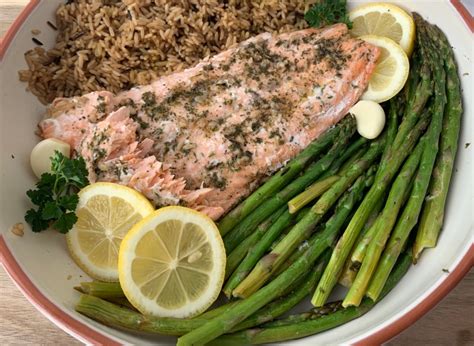 Lemon Herb Baked Salmon • Just A Dash • Less Than 30 Minute Meal