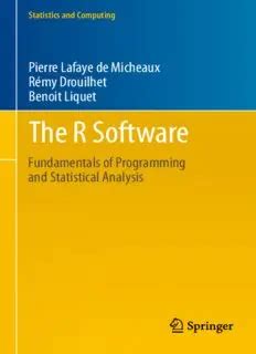 The R Software Fundamentals Of Programming And Statistical Analysis PDF