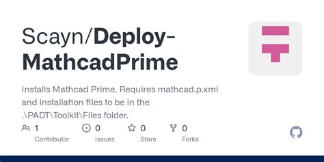 Github Scayndeploy Mathcadprime Installs Mathcad Prime Requires Mathcadpxml And