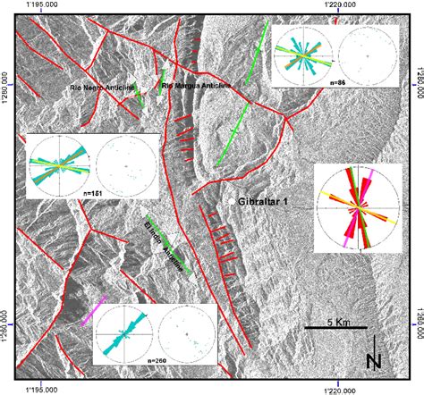 Structural Interpretation Of Discrete Fracture Networks On A Radarsat Download Scientific