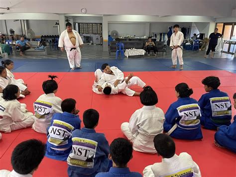 ศูนย์ส่งเสริมวัฒนธรรมและการกีฬา เยี่ยมชมการฝึกซ้อมของนักกีฬายูโด นักศึกษาทุนโควตานักกีฬา ศูนย์