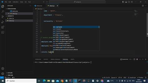 Accessing Properties And Methods In Javascript Object Youtube