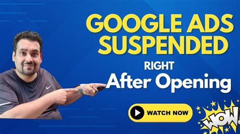 Google Ads Suspended Right After Opening Watch This Case Study YouTube