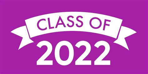 Premium Vector Class Of 2022 With Graduation Cap Flat Simple Design On Pink
