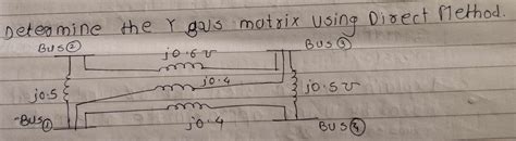 Determine The Y Bus Matrix Using Direct Method Bus Bus J06 J04 J05 Bus