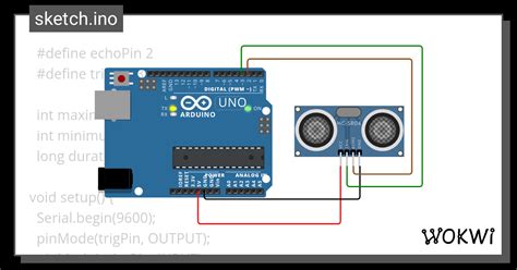 Sensor Ultrasonik Praktikum Guys Wokwi Esp32 Stm32 Arduino Simulator