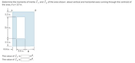Solved Determine The Moments Of Inertia Bar Ix