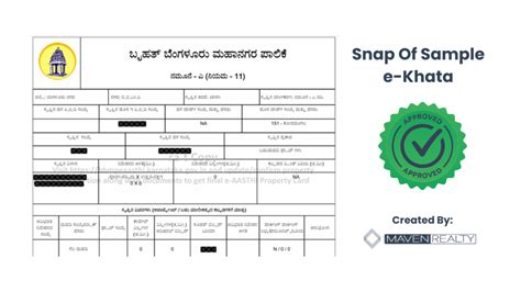 How To Apply For E Khata In Bangalore Mavenrealty