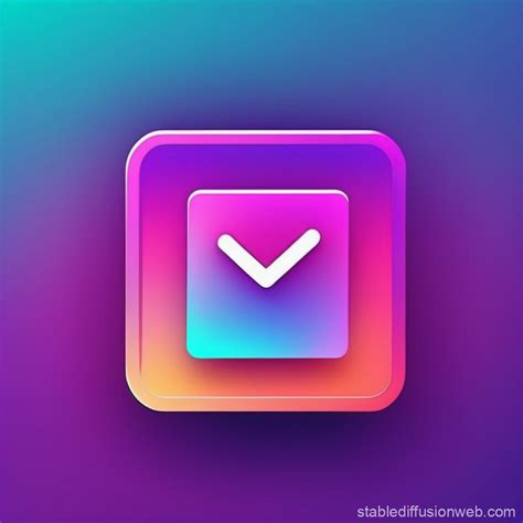 Modern Futuristic Checkbox Icon Stable Diffusion Online