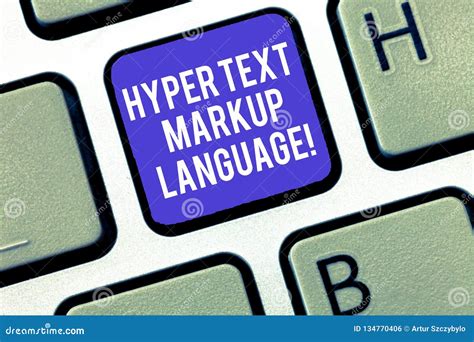 Writing Note Showing Hyper Text Markup Language Business Photo