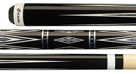 Players G 3372 Black With Silver Diamonds Wrapless Cue Dynamic