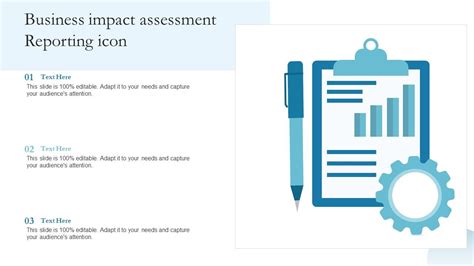 Business Impact Assessment Reporting Icon Ppt Powerpoint