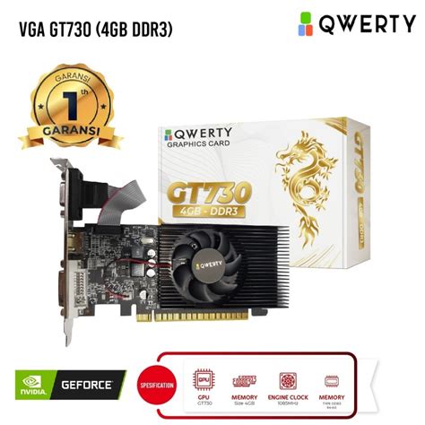 Jual Vga Qwerty Geforce Gt 730 4gb Ddr3 128bit Baru Bergaransi Shopee Indonesia