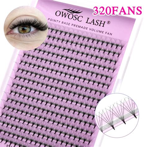 Owosc 640 320 Fan Pointy Base Premade Volume Fan Eyelash Extension 3d 6d 8d 10d 12d 14d
