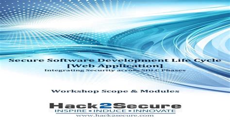 pdf secure software development life cycle [web application] files