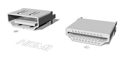 Data Cable Interface Accessories 3D Model